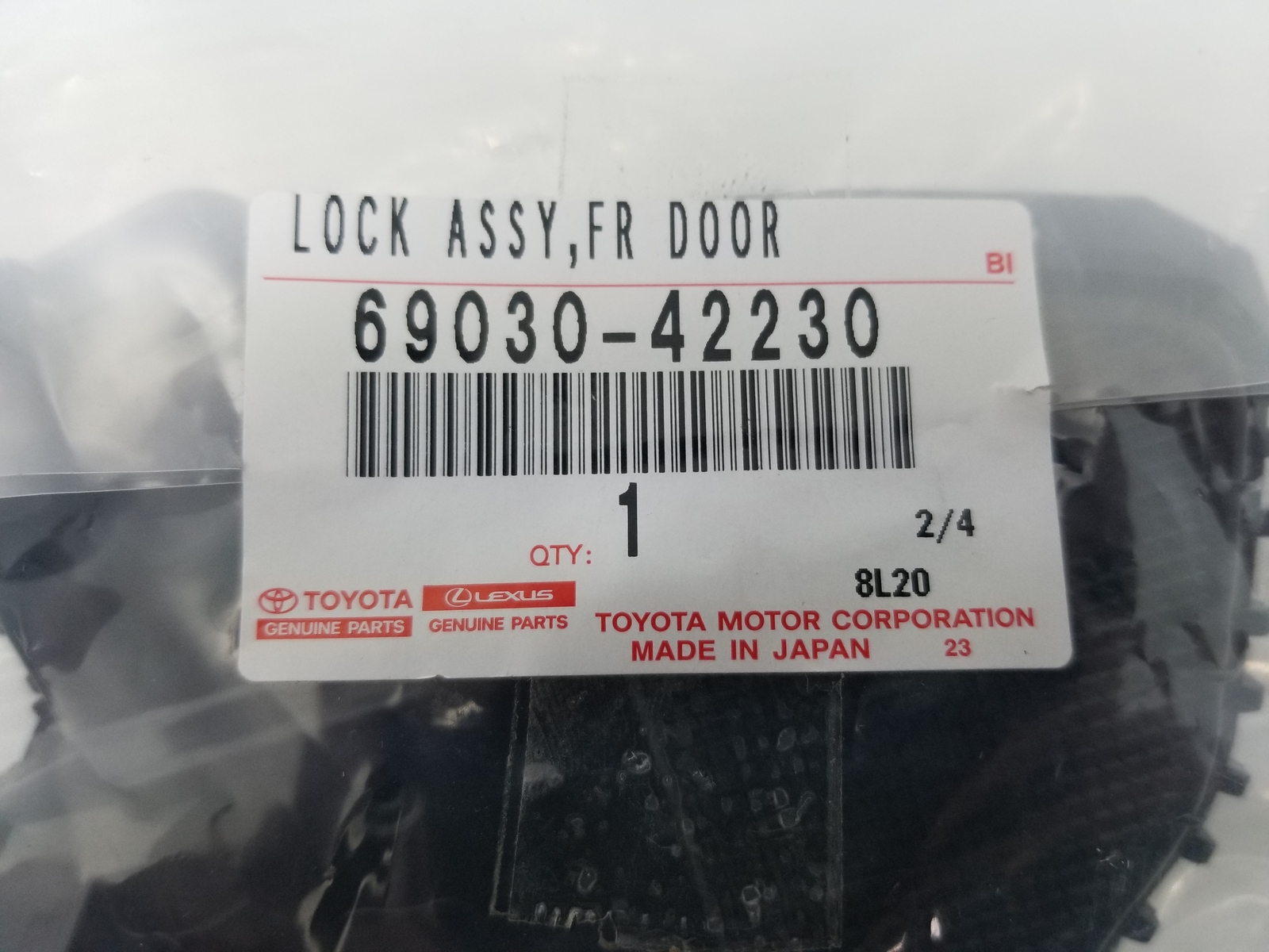 Genuine OEM Toyota Lexus 69030-42230 Front Passenger Lock Actuator ...