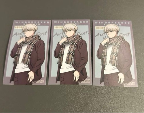 WIND BREAKER Ren Kaji Autumn Wind Fest Illustration Sheet 3Piece Set | eBay