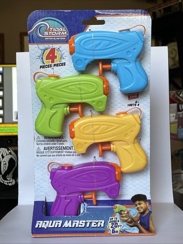 Tidal Storm Kids Aqua Master Power Water Blaster, 4 pk, Summer Outside ...