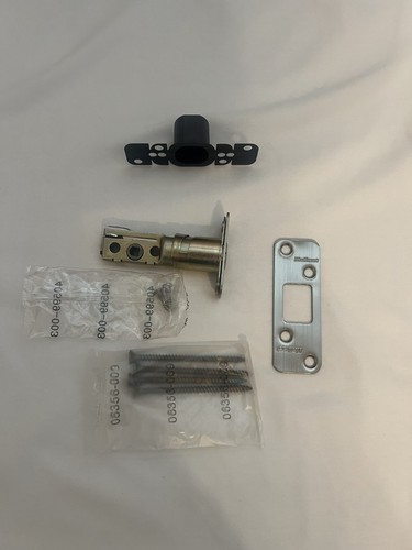 KWIKSET Entry Door Latch Adjustable 6WAL And Matte Black Strike Plates ...