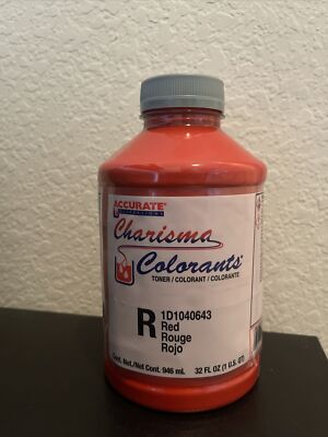 6 PACK Accurate CHARISMA 1D1040643 Colorant Toner ~ Red ~ 32 fl oz ...