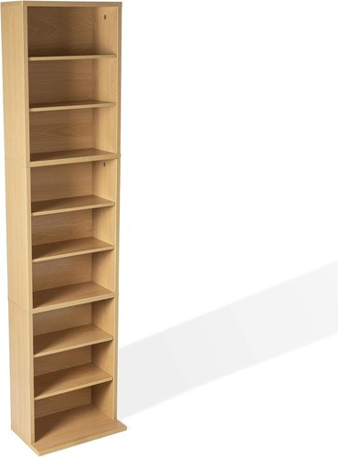 Media Storage Cabinet Movie Video Game Organizer CD DVD Tower Stand ...