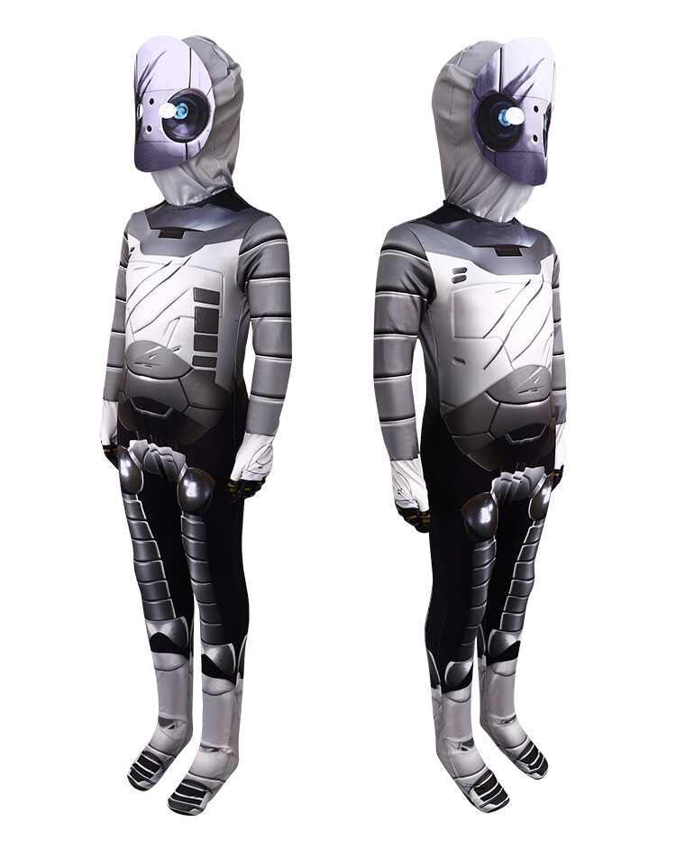 Cosplay The Wild Robot Roz Kids Adult Jumpsuits Hood Bodysuits Costumes ...
