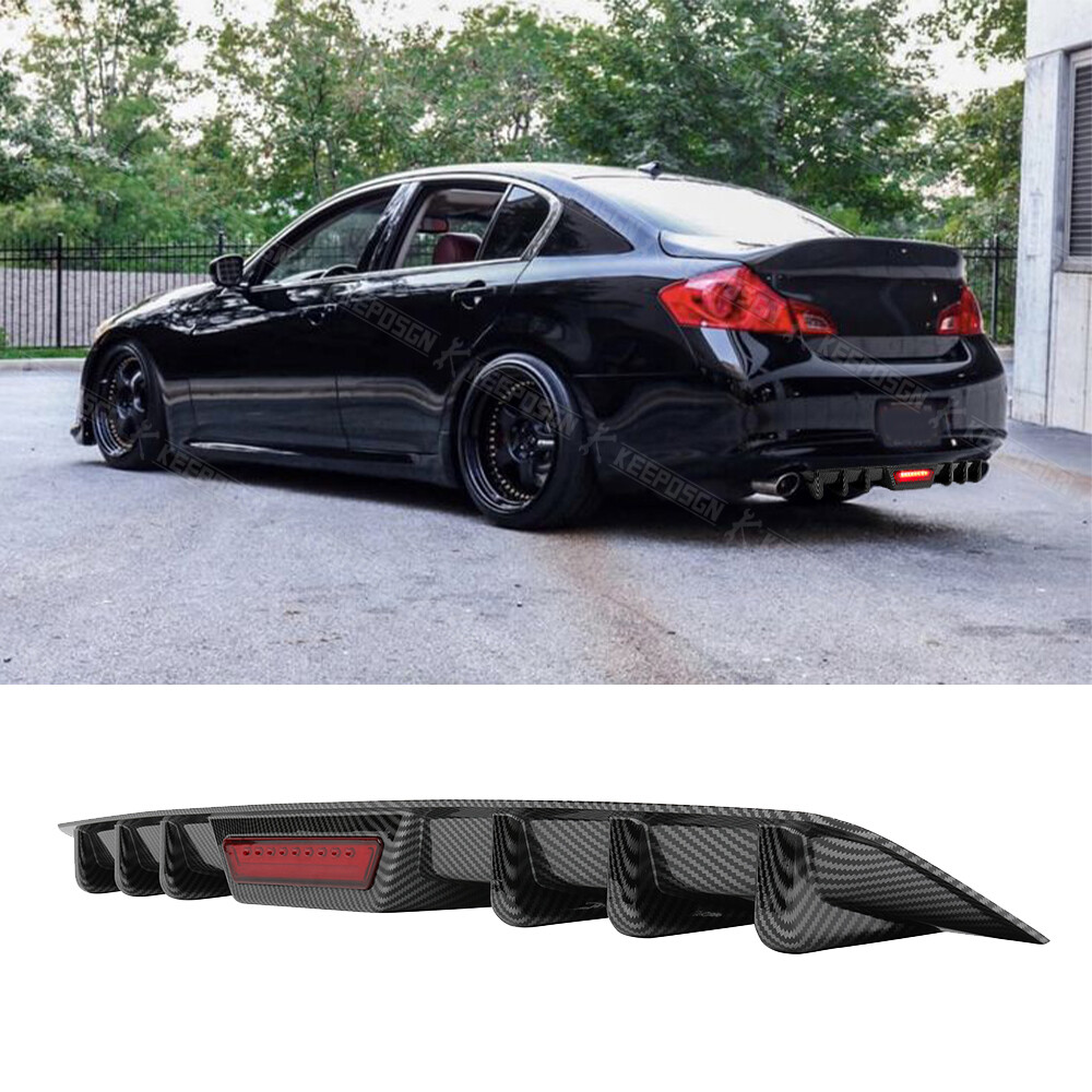 G35 Bumper Infiniti G37 Rear Diffusers - Carbon Fiber, Fiberglass ...