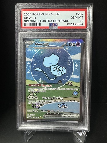 PSA 10 MEW EX #232 (SIR) Paldean Fates "Bubble Mew" SPECIAL ...