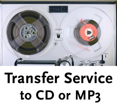7 inch Reel to Reel 1/4" Audio Tape Transfer Convert Copy to CD + Hiss ...