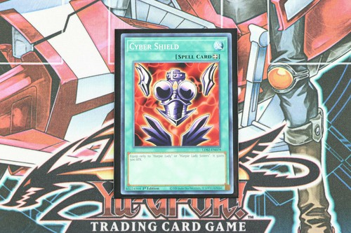 YuGiOh Spell Card Cyber Shield LDS2-EN079 1st Edition Common | eBay