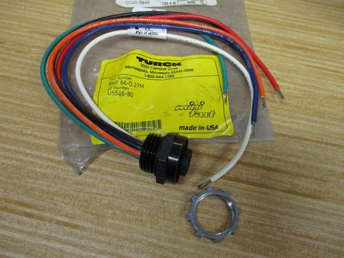 Turck RKF66-0.27M MiniFast Receptacle U5516-80 | eBay