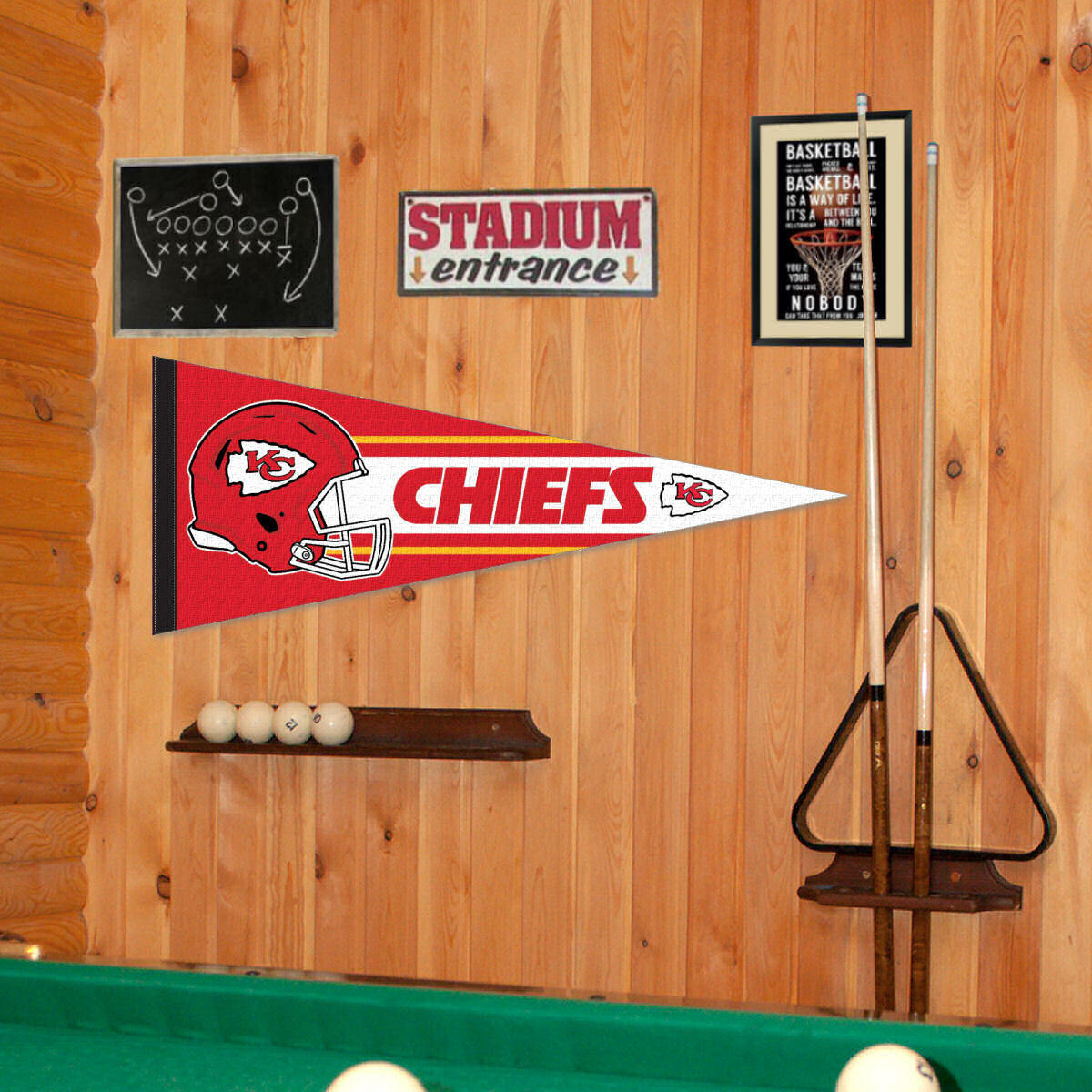 KC Chiefs NFL Helmet Pennant | eBay