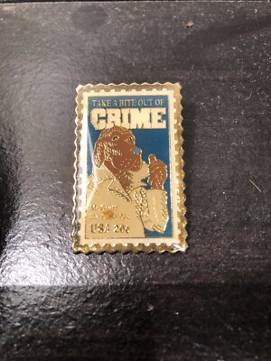 Take a Bite out of Crime - McGruff -Crime Dog -USPS 20¢ Stamp Pin | eBay