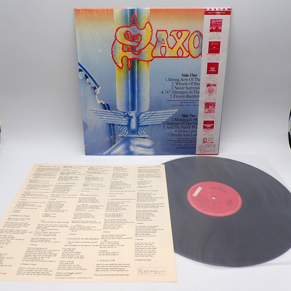 Saxon ‎– Strong Arm Metal Japan LP OBI VINYL Carrere ‎– P-13080 | eBay