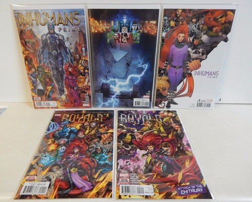 Marvel Comics Inhumans Prime Royals #1-2 lot Unread!! Variant Covers ...