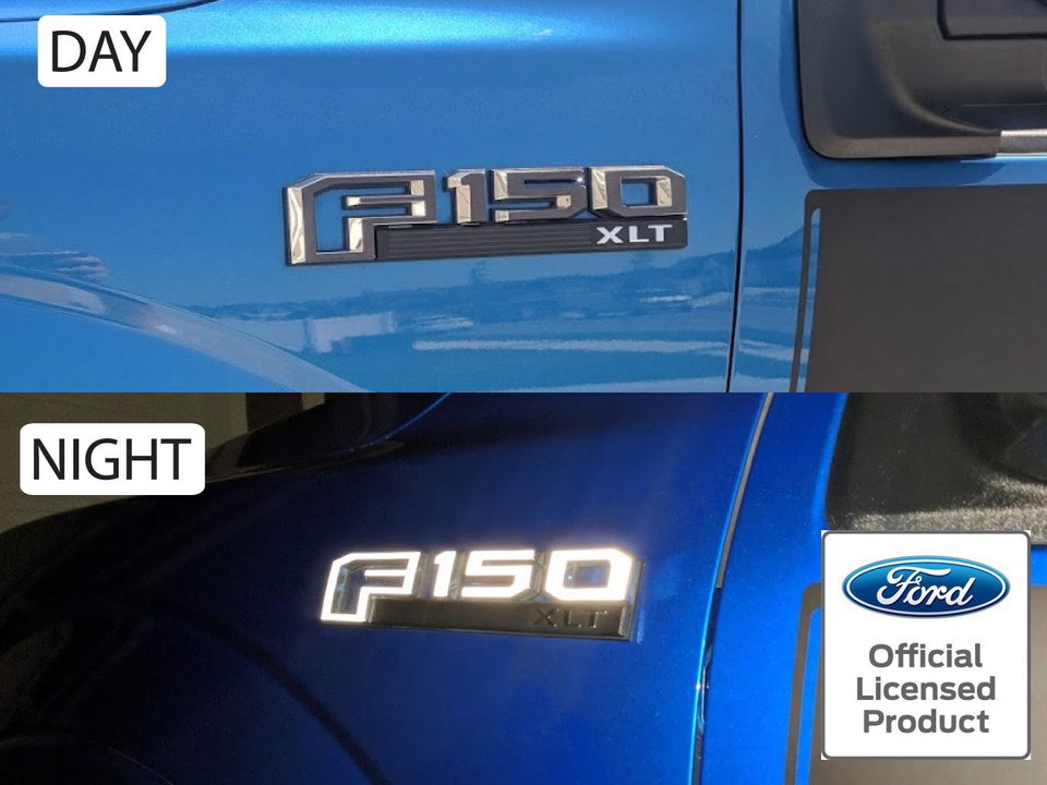 2018 New Reflective Ford F-150 Emblem Overlay Vinyl Decals Side ...