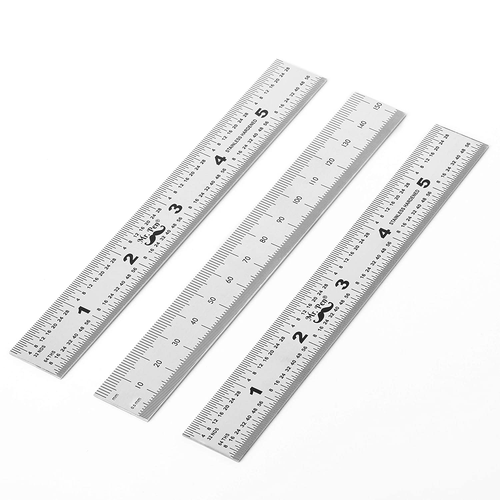 Machinist Ruler 6 Inch Stainless Steel Precision Metric and Imperial 3 ...