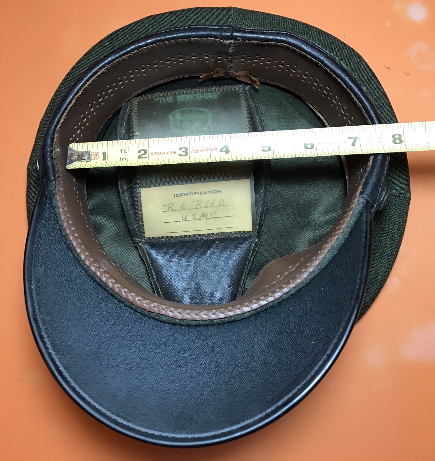 WWII USMC LIEUTENANT COLONEL HAT VISOR (NO PIN) " THE BERKSHIRE " | eBay