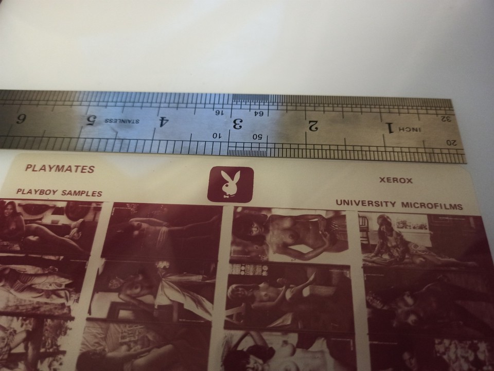 Xerox Branded University Microfilm "Playmates" Playboy Samples Super ...