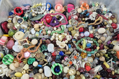5lbs Of Multi-color, Multi-shape, Multi-size Beads And Charms Ect. | eBay