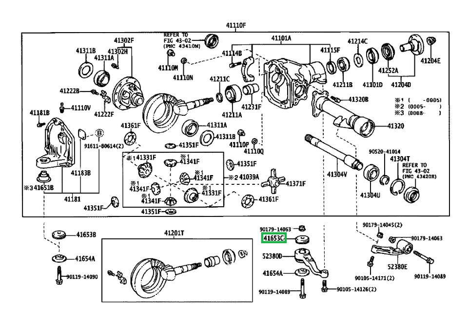 GENUINE TOYOTA LAND CRUISER LEXUS LX470 1998-2007 FRONT STOPPER OEM ...
