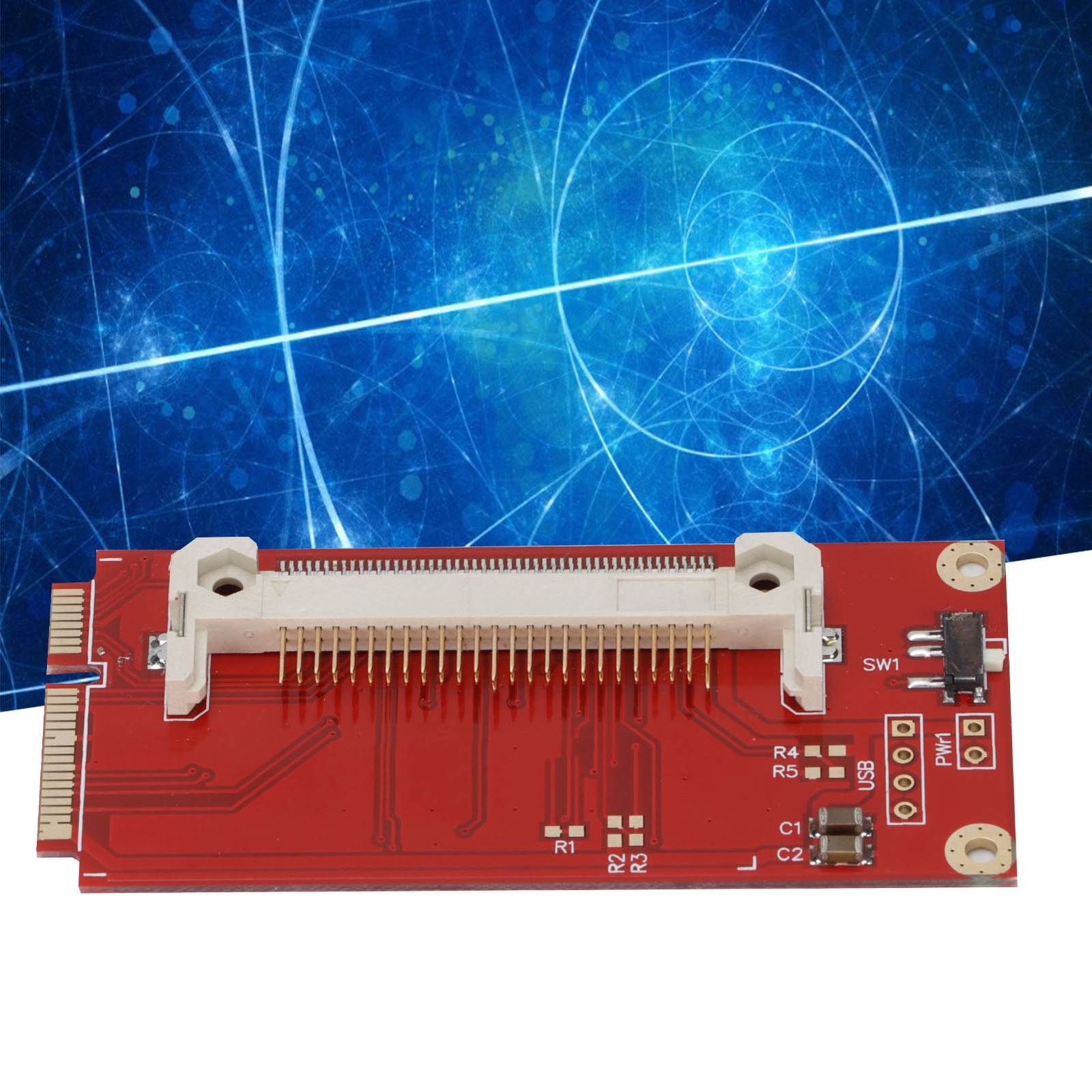 Adapter Card Red Board CF Card To PCI‑E Converter For Windows3.1/ Win7 ...