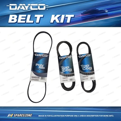 Dayco A/C & W/P & Alt Drive Belt Kit for Mitsubishi Magna TP TR TS 2.6L ...