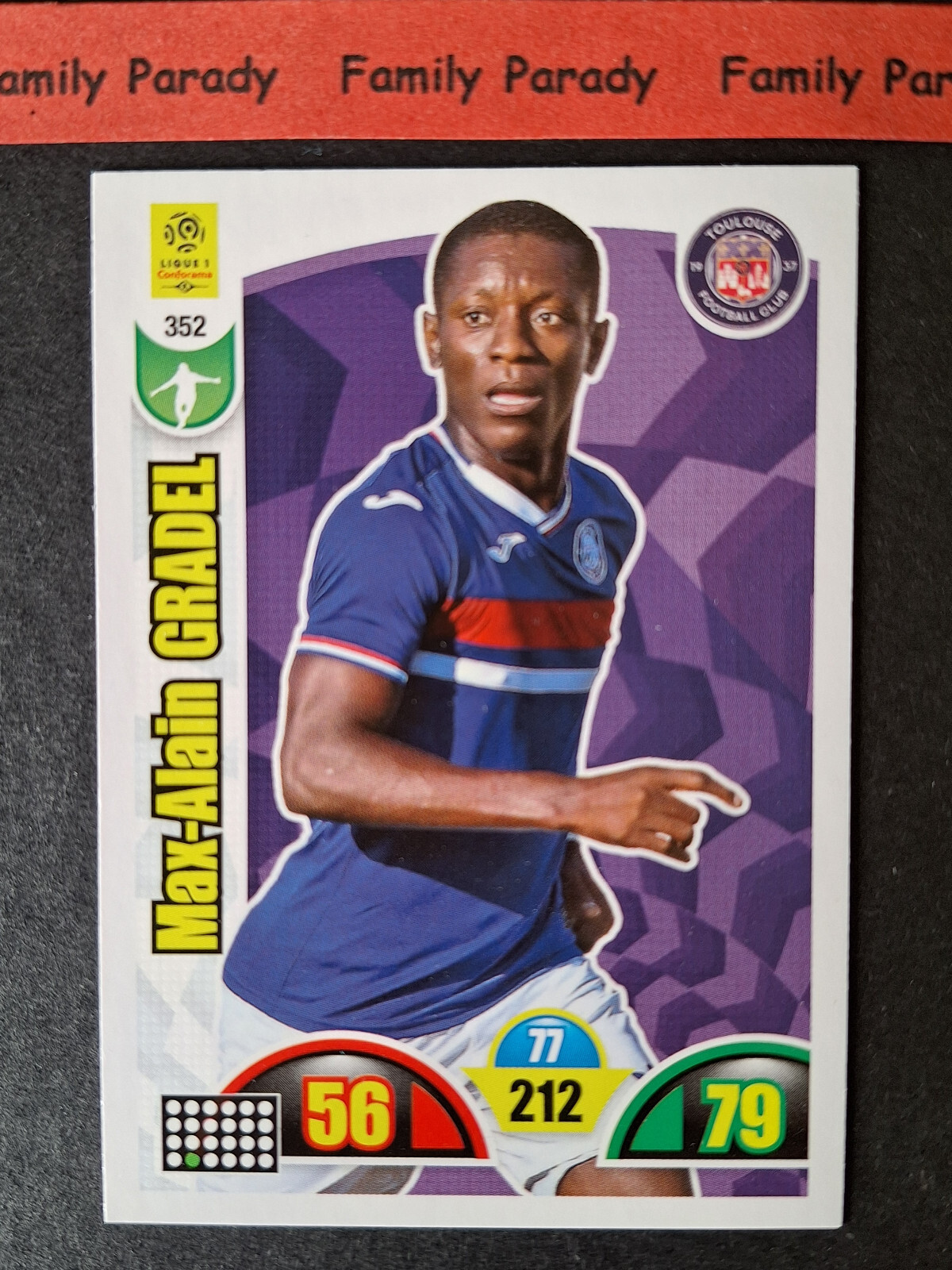 Max-Alain Gradel 352 Toulouse Card Panini Adrenalyn Foot France Ligue 1 ...