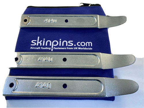AIRCRAFT TOOLS BRAND NEW SHEETMETAL 3 PC SET OF SKIN WEDGES Plus Pouch ...