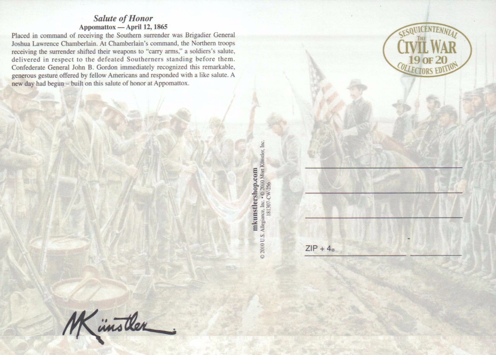 Salute of Honor, Union & Confederacy, Appomattox --- Military Civil War ...