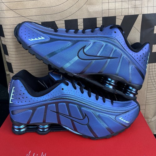 NEW Nike Shox R4 "Iridescent" Metallic Silver NBY HQ3446-001 Men Size ...