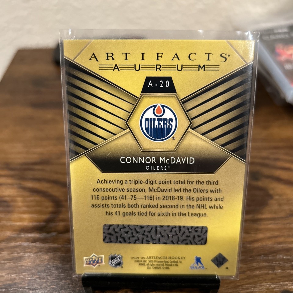 Connor McDavid 2019-20 Artifacts Aurum Card#20 Edmonton Oilers | eBay