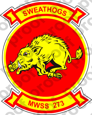STICKER USMC UNIT MWSS 273 NEW USMC Lisc # 20187 | eBay