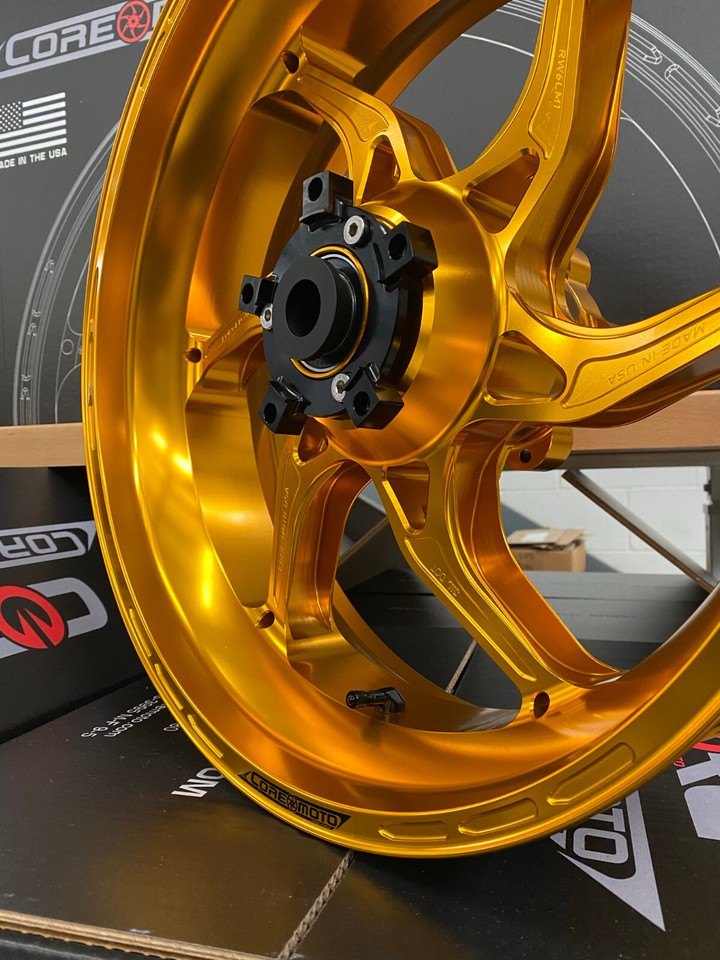 Core Moto Apex 6 wheels front & rear Kawasaki ZX6R /636 2013-2024 gloss ...