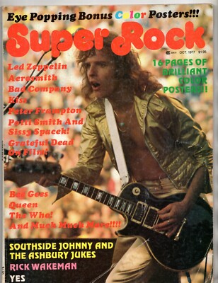 SUPER ROCK Magazine Oct 1977 Patti Smith TOM WAITS Dictators Peter Tosh ...