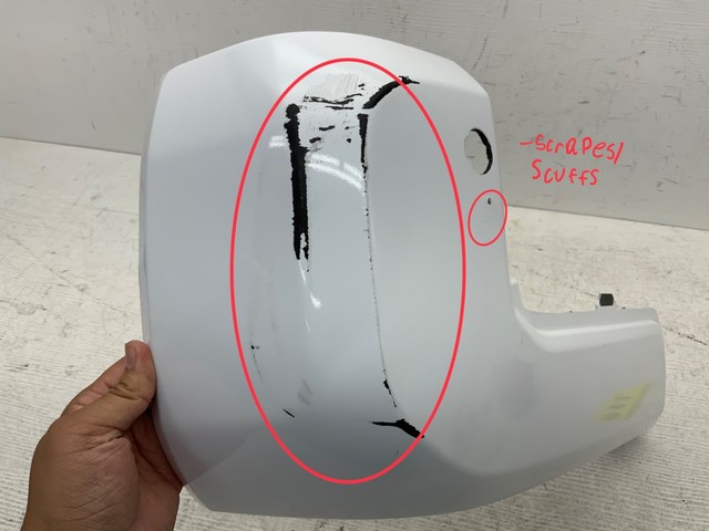 2016 - 2018 Toyota Tacoma Left Rear Bumper End Cover White OEM 52156 ...