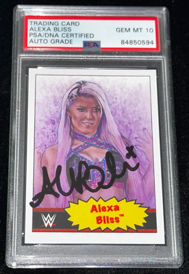 Alexa Bliss 2021 Topps Living WWE #24 Autographed Signed Rookie Card ...