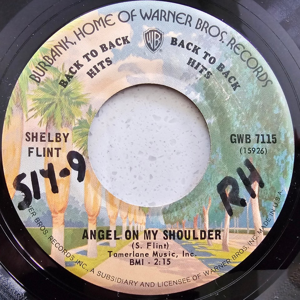 Shelby Flint ** Angel On My Shoulder / Cast Your Fate To The Wind ...