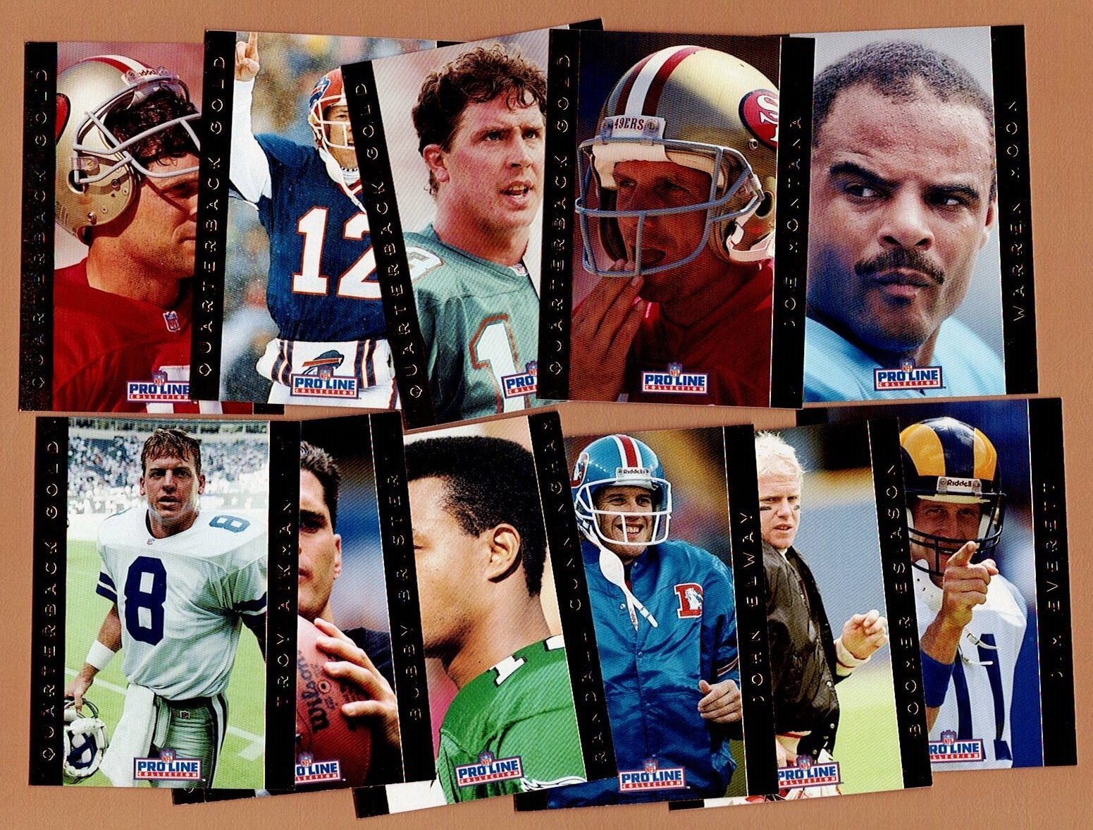 1992 NFL Proline Quarterback Gold Subset 18 cards, Montana | eBay