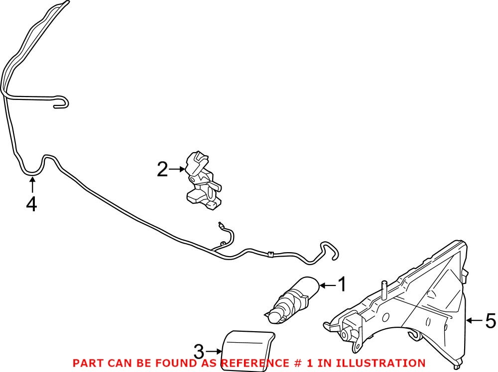 Genuine OEM Headlight Washer Nozzle for BMW 61677292658 | eBay