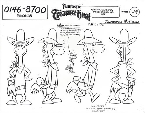 Hanna Barbera Model Sheets The Thing Scooby Doo, Where Are You!" Model
