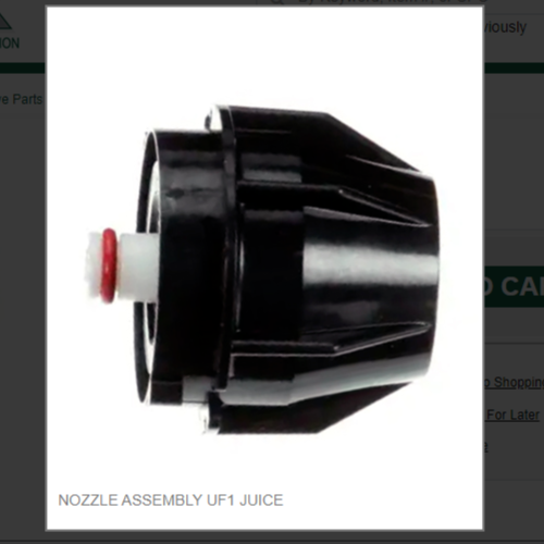 NOZZLE ASSEMBLY UF1 JUICE # 560001734 | eBay