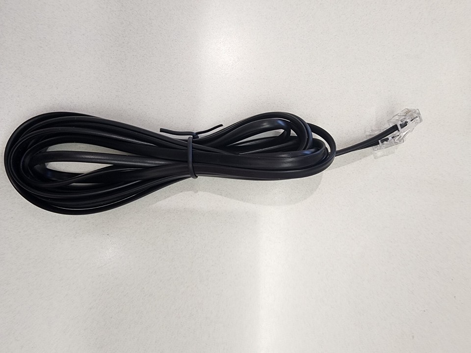 Lot 20x/pk/pcs 10ft RJ11 modular 6P4C 4wire Phone/Telephone Line Flat ...