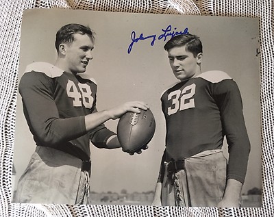Johnny Lujack Signed Notre Dame 8 X 10 Photo Autographed Chicago Bears ...