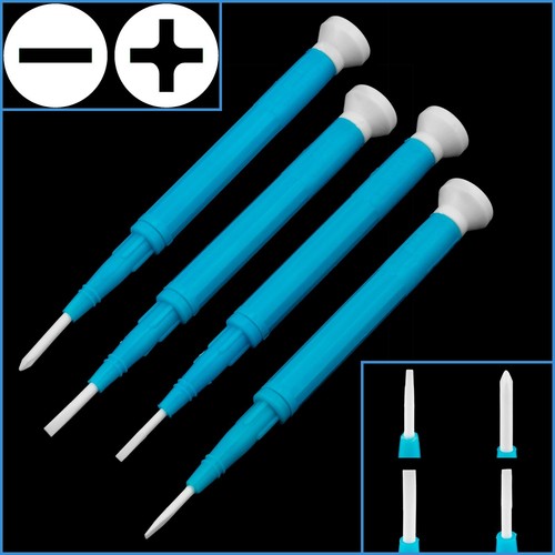 4pcs Ceramic Flathead 1.3mm 1.8mm 2.6mm Phillips PH00 Anti Static ...