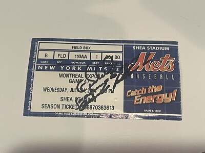 David Wright Debut TONY BATISTA Signed autographed Ticket Mets July 21 ...