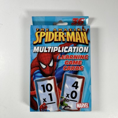 Amazing Spider-Man Multiplication Learning Game Cards | eBay