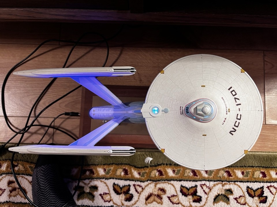 Bandai Star Trek USS Enterprise with Custom Base | eBay UK