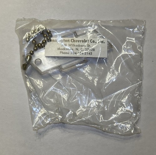 NOS Pennington Chevrolet Key Fob And Key Chain Mocksville NC North Carolina | eBay