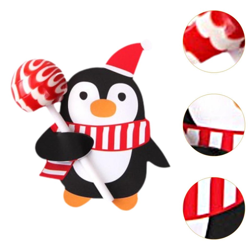 50Pcs Christmas Lollipop Paper Cards Lollipop Holder Cards Decorations ...