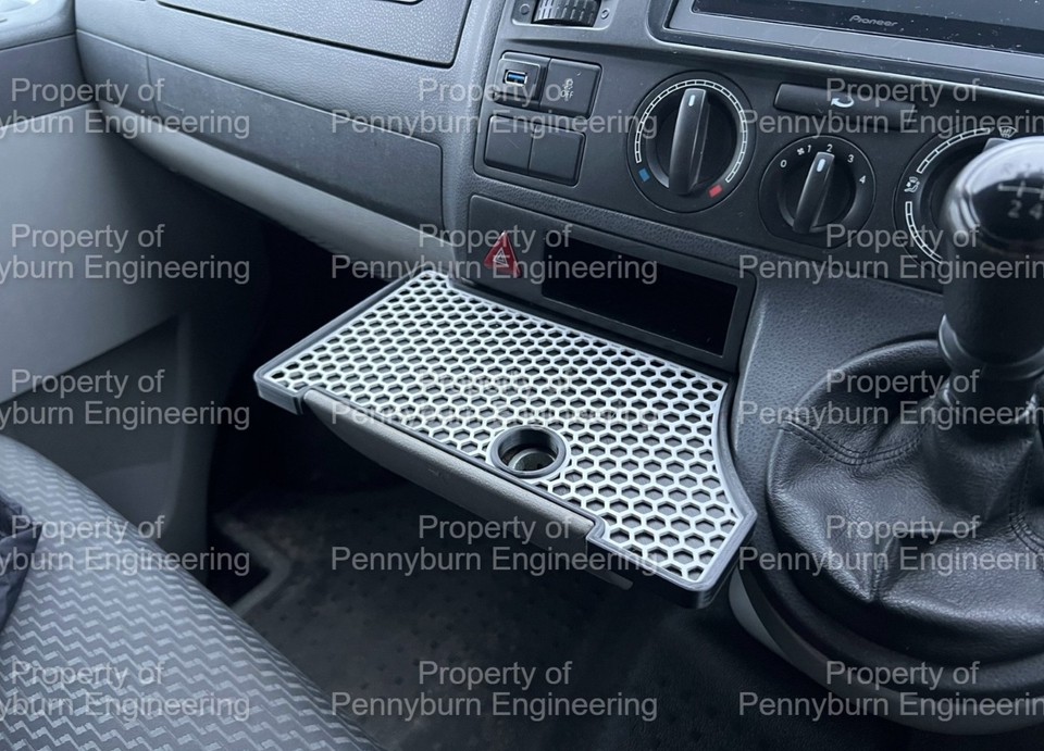 ORIGIONAL UK Made- Volkswagen VW Transporter T5/T5.1 Shelf Table Cup ...