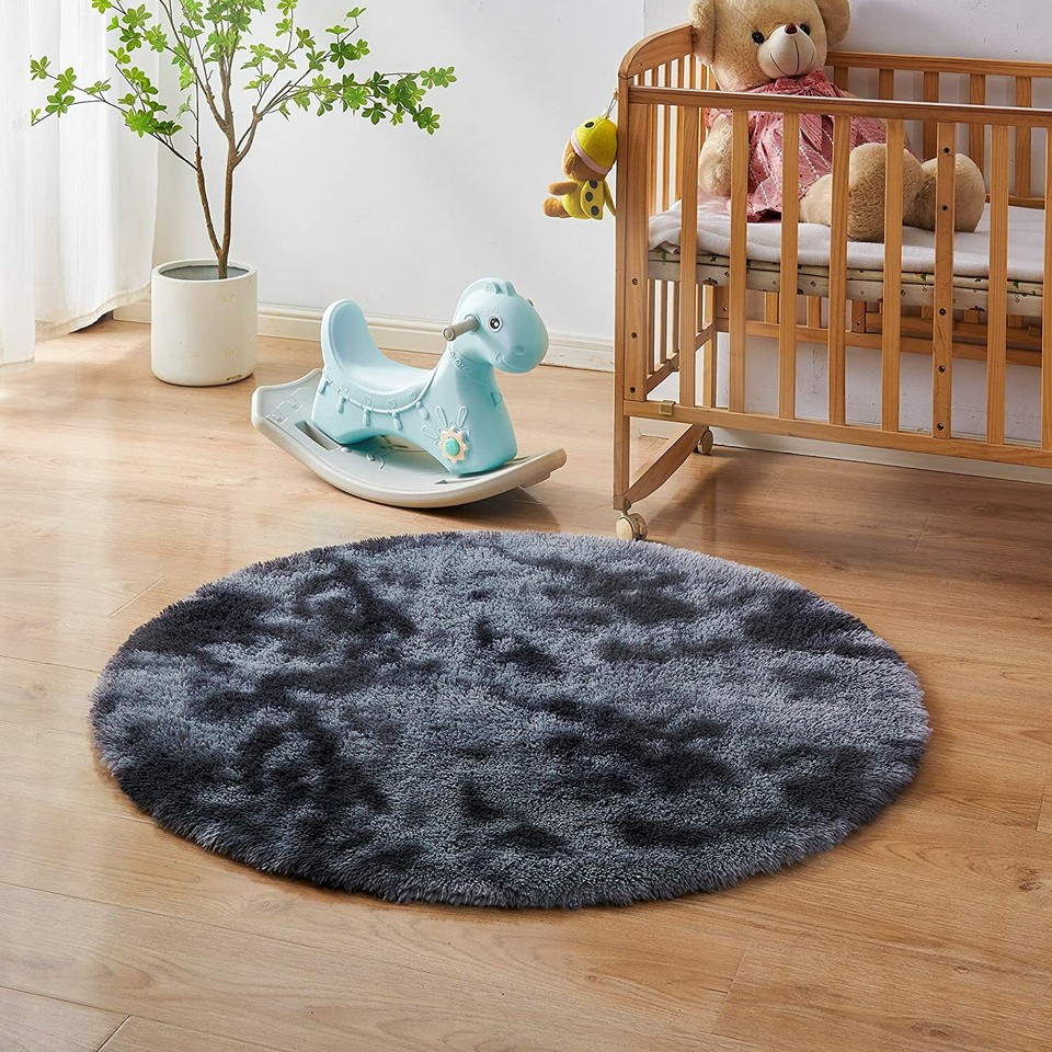 Fluffy Rugs Rug Carpet Large Shaggy Super Soft Mat Living Room Bedroom ...