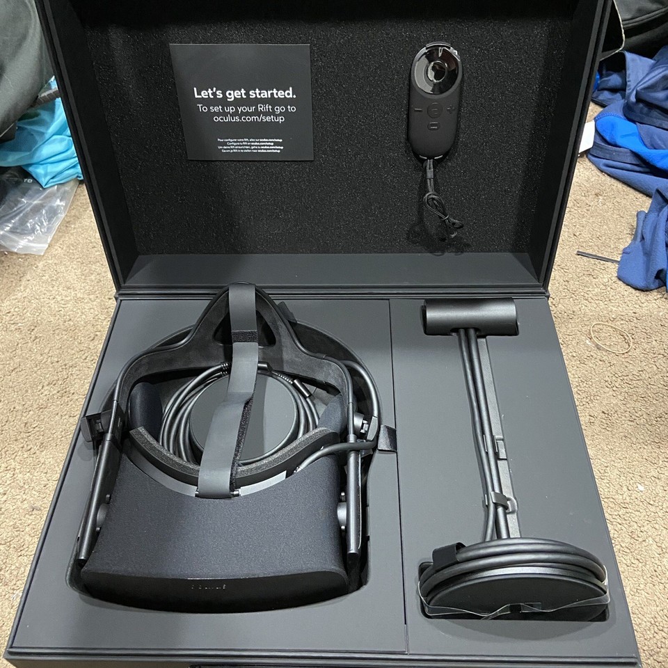 Meta Oculus Rift CV1 VR Virtual Reality Headset System - Black | eBay
